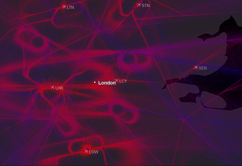 Carte à la une : visualiser les flux aériens. La carte ou l'icône ...